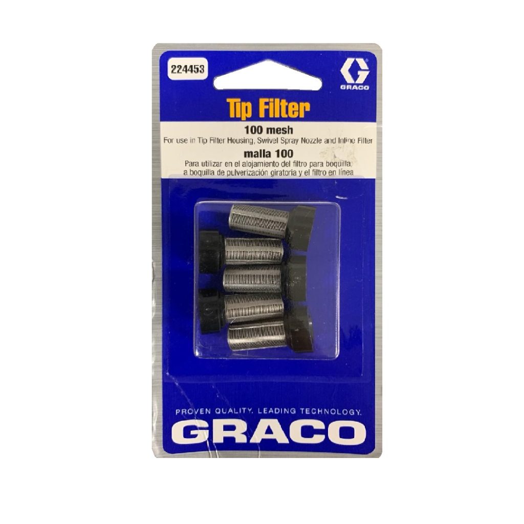 GRACO Enamel / Stain Tip Filter, 100 Mesh - 5 Per Card #224453 ...
