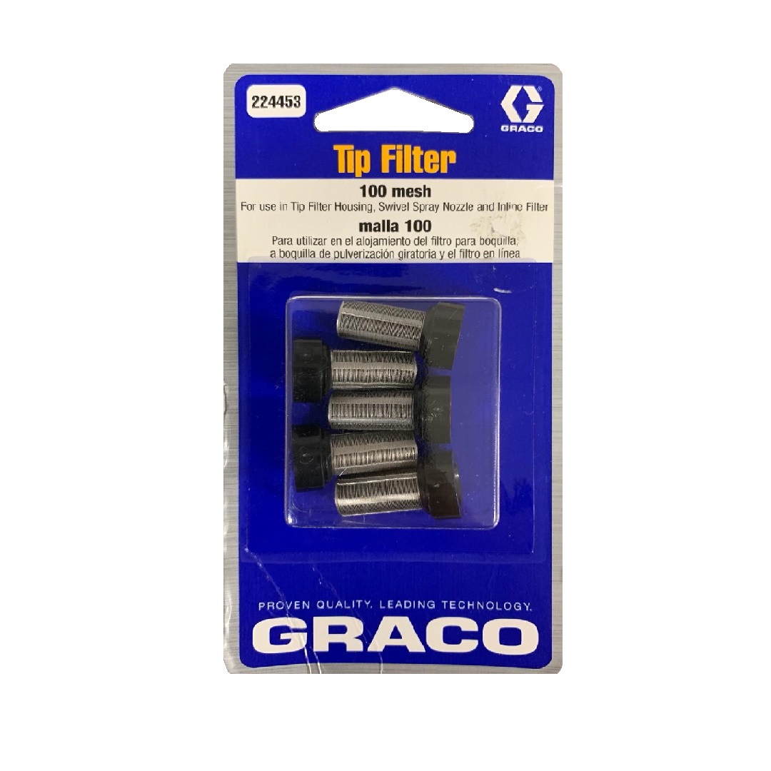 GRACO Enamel / Stain Tip Filter, 100 Mesh - 5 Per Card #224453 ...