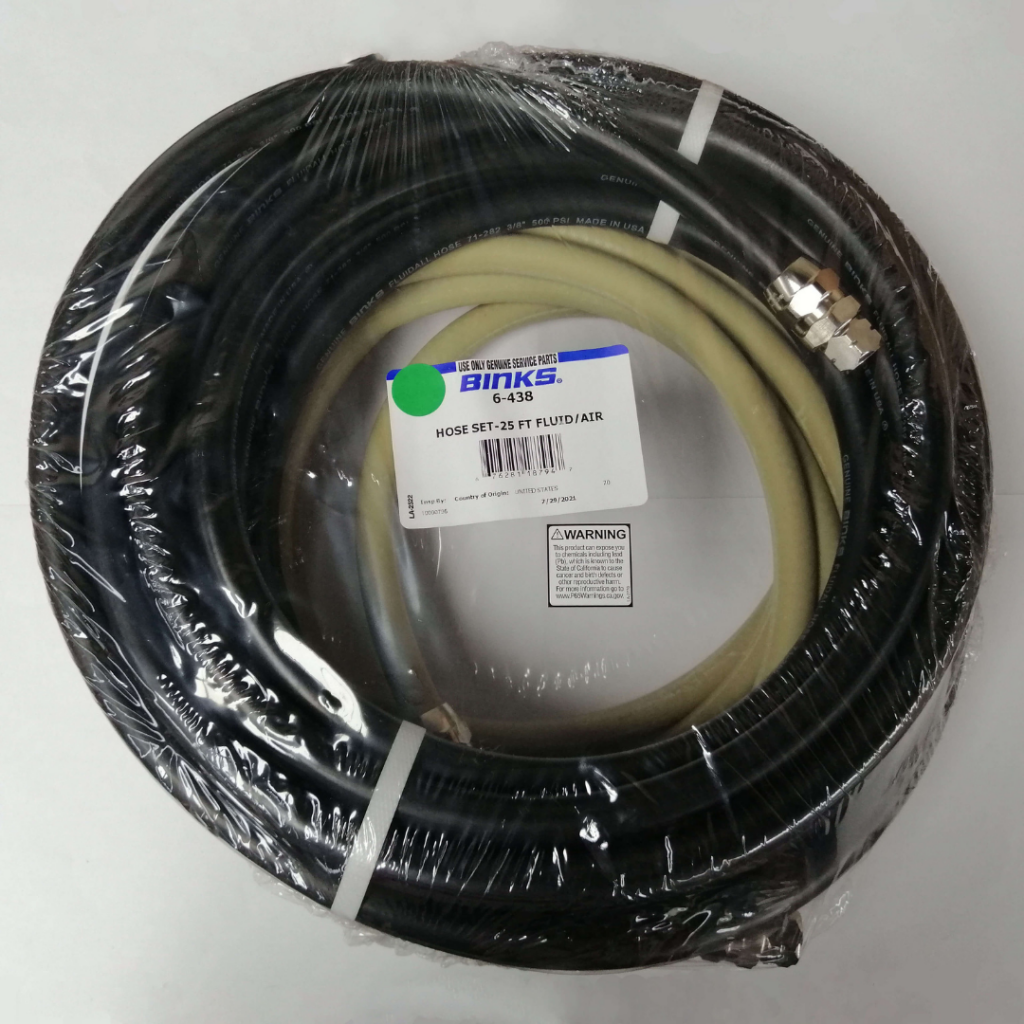 BINKS 6 438 SET DE MANGUERAS 25 FT FLUIDO/AIRE
