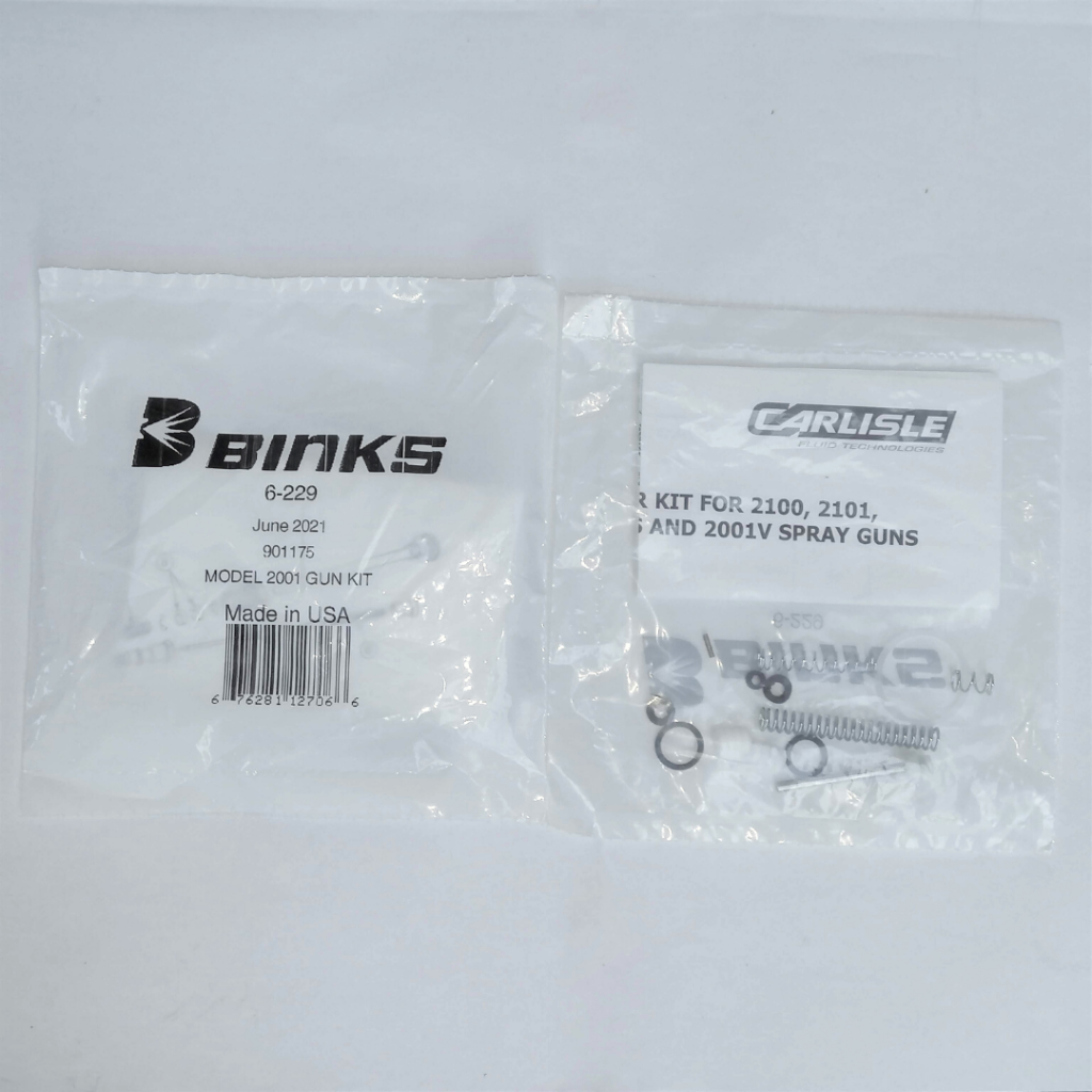 BINKS 6 229 REPAIR KIT-2100 2001 GUN