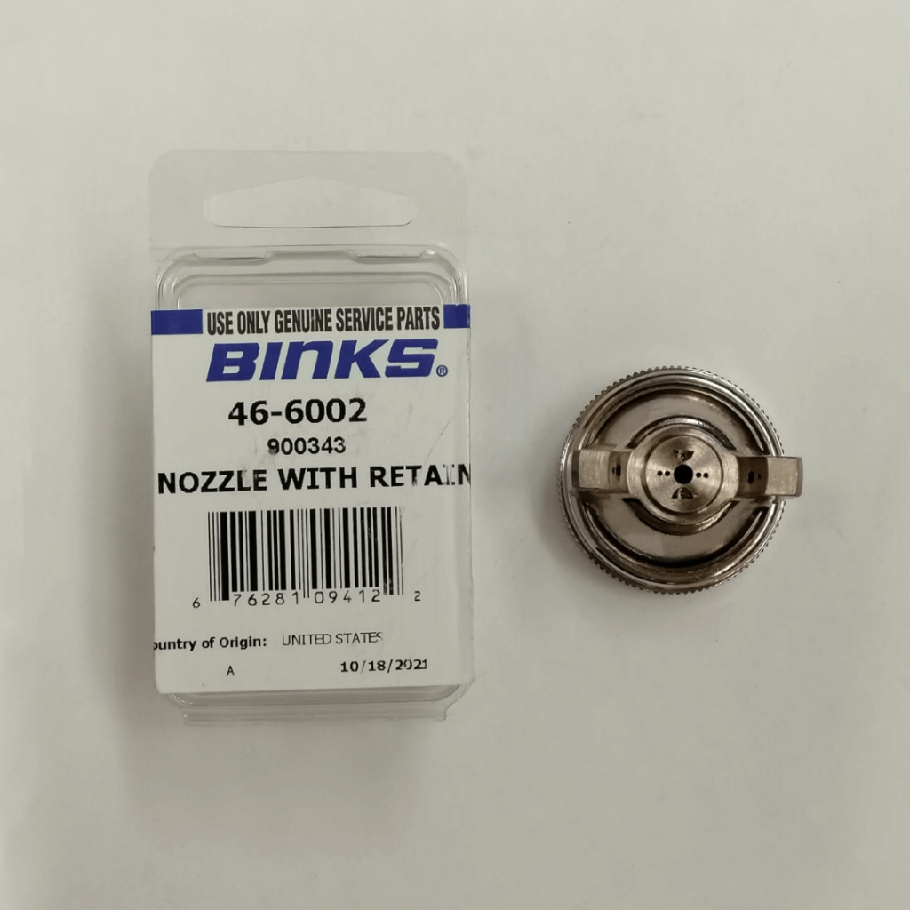BINKS 46 6002 AIR NOZZLE WITH RETAINER RING, 63PB