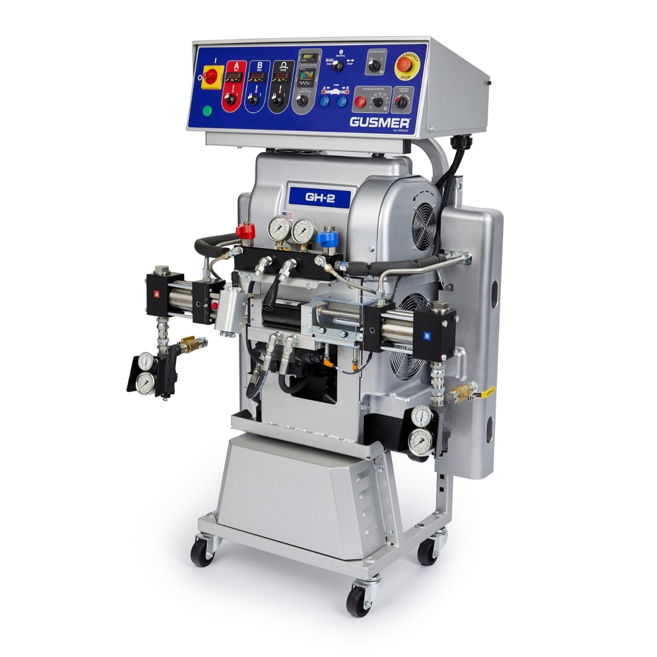 Gusmer GH-2 Proportioner Package Probler P2 Gun (5) Heated Hoses with ...