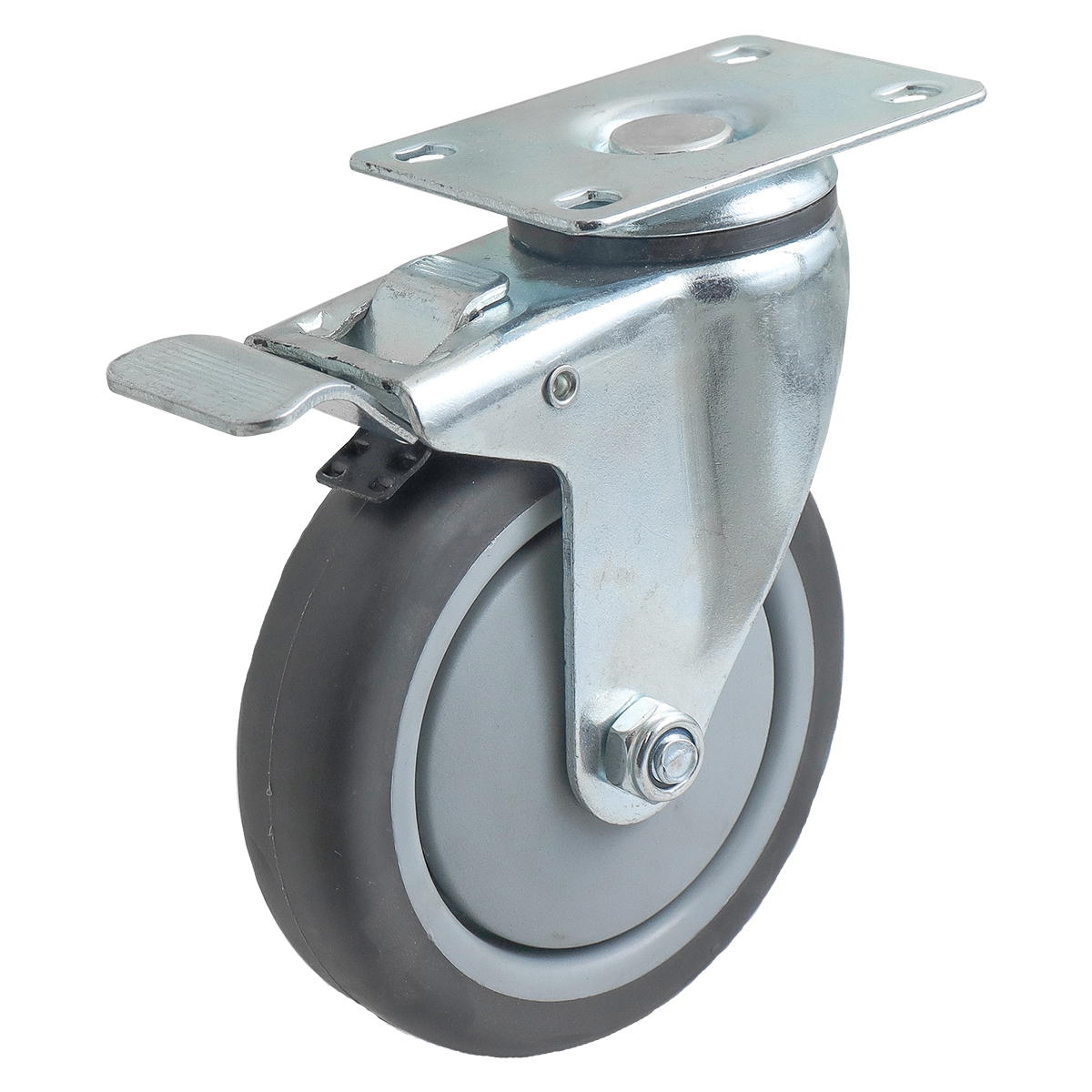 RODAJA DE TPR CON PP GIRATORIA CON FRENO 3X1-1/4" - Equipsa Graco